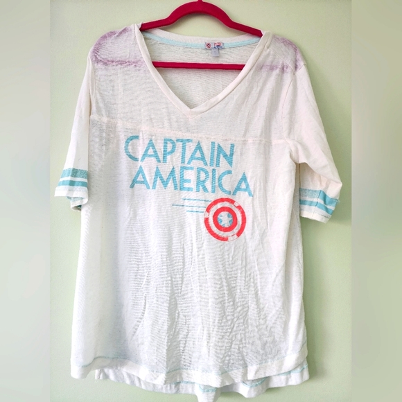 Marvel | Tops | Marvel Her Universe Captain America Tshirt | Poshmark